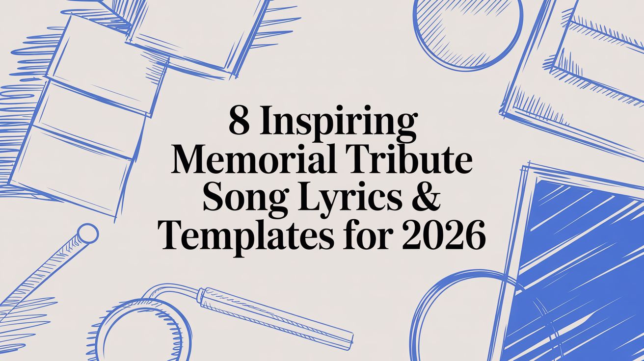 8 Inspiring Memorial Tribute Song Lyrics For 2026 – AI Music Service